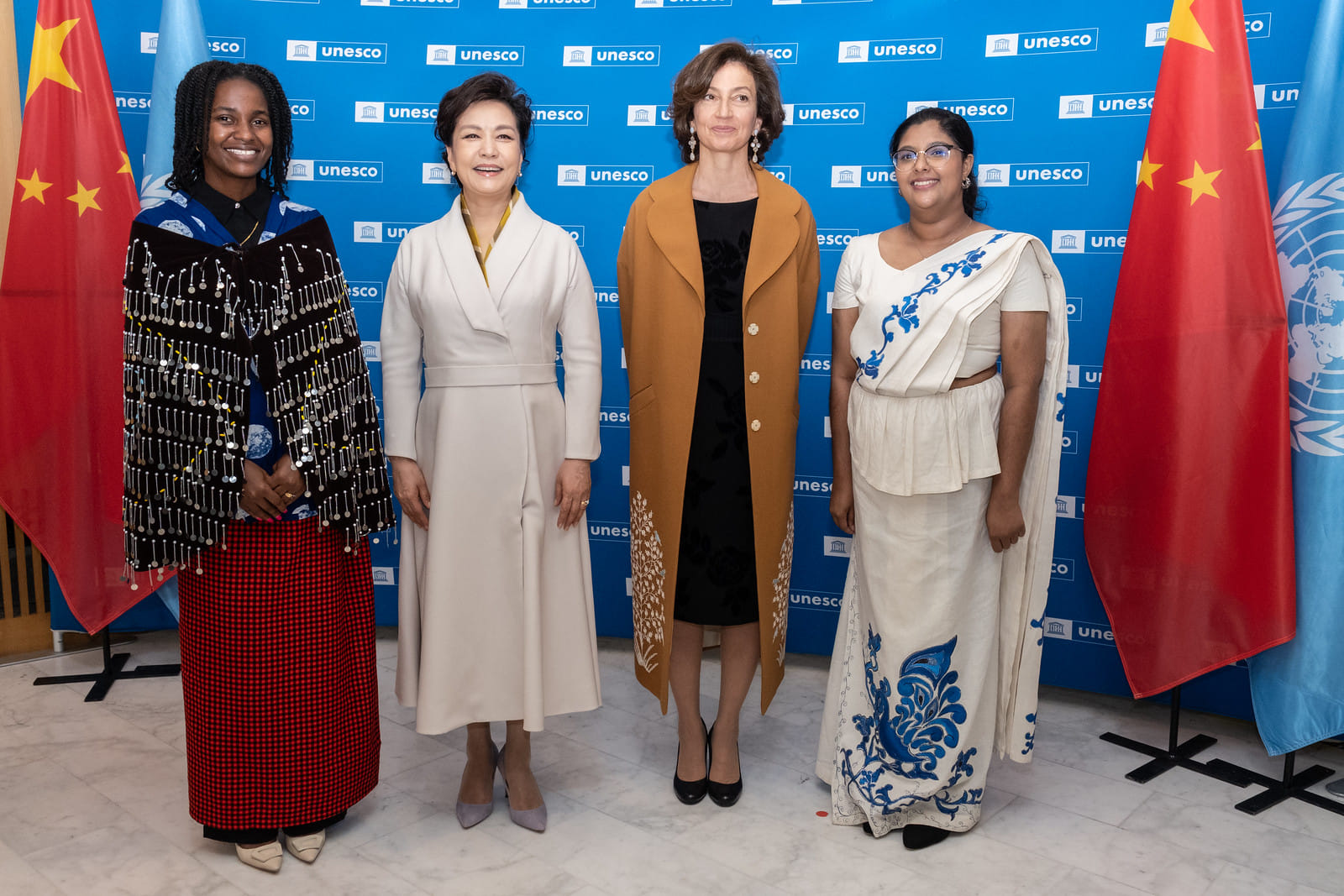 Meeting Professor Peng Liyuan, the First Lady of China, and Ms. Audrey ...